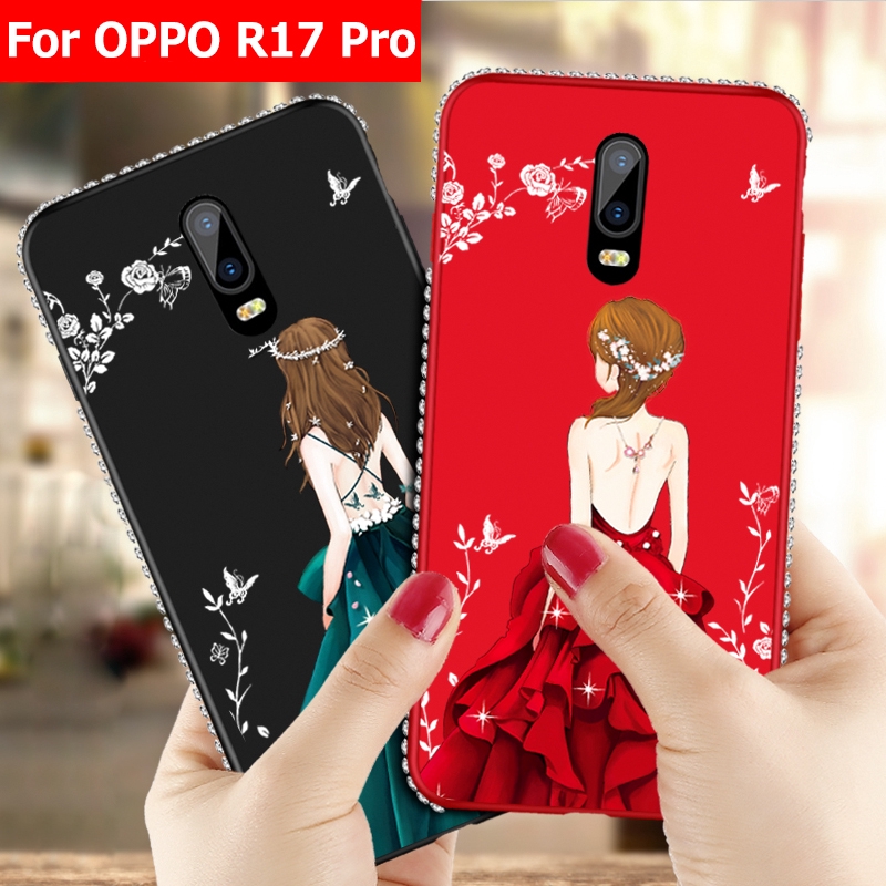 OPPO R17 Pro Soft Case เคสโทรศัพท์ประดับคริสตัล Bling - womenfamily.th ...