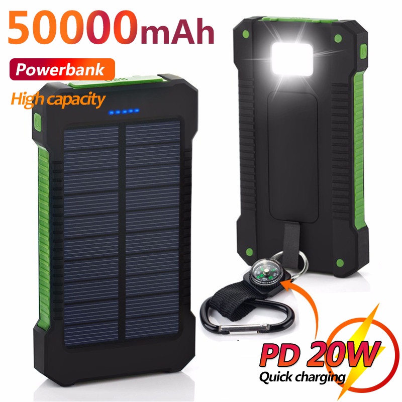 Top Solar Power Bank 5000mAh Waterproof Case Kits Dual USB Smartphone ...