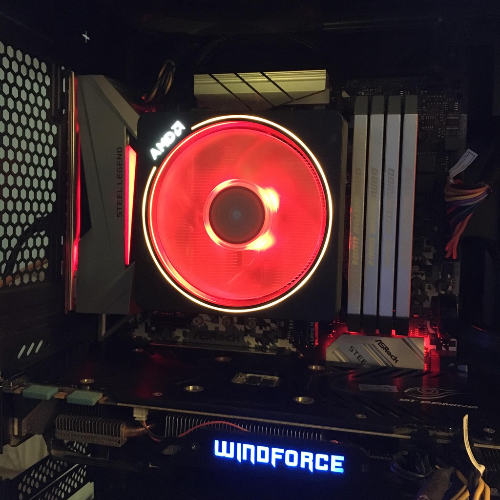 AMD Wraith Prism RGB CPU Cooler for AM4 AM3+ FM2+ - stampkong - ThaiPick
