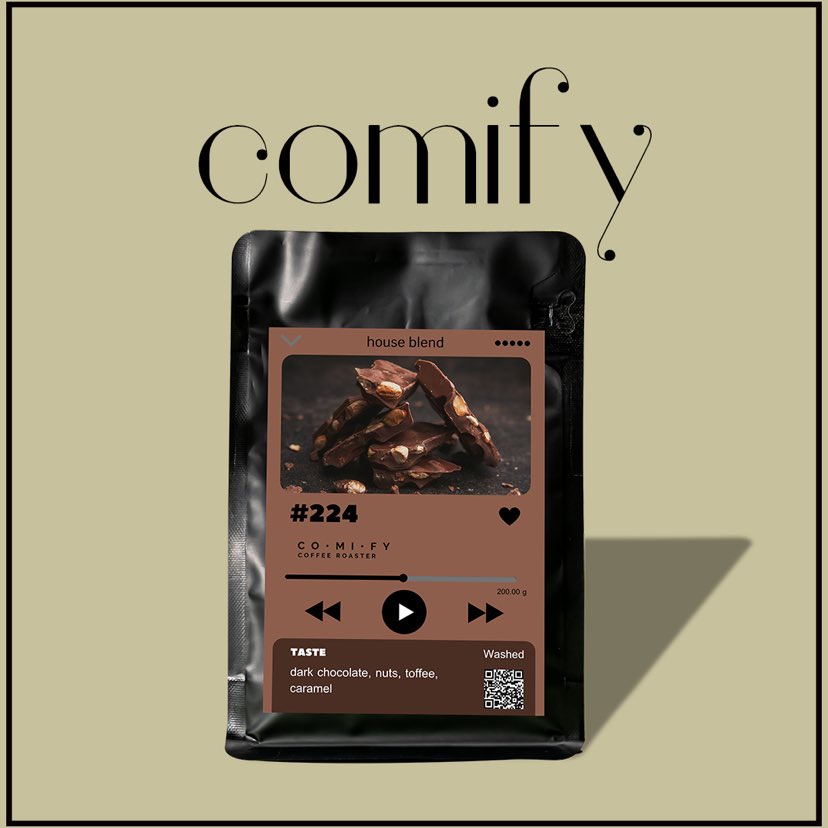 COMIFY *เมล็ดกาแฟคั่ว House Blend Signature 224 (เข้ม) | Shopee Thailand