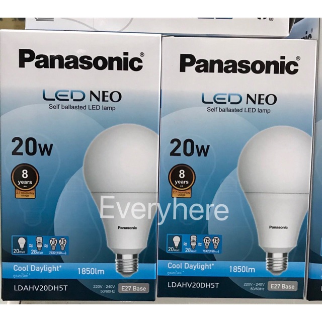 Panasonic หลอดไฟ LED NEO 20w พานาโซนิค Cool daylight | Shopee Thailand