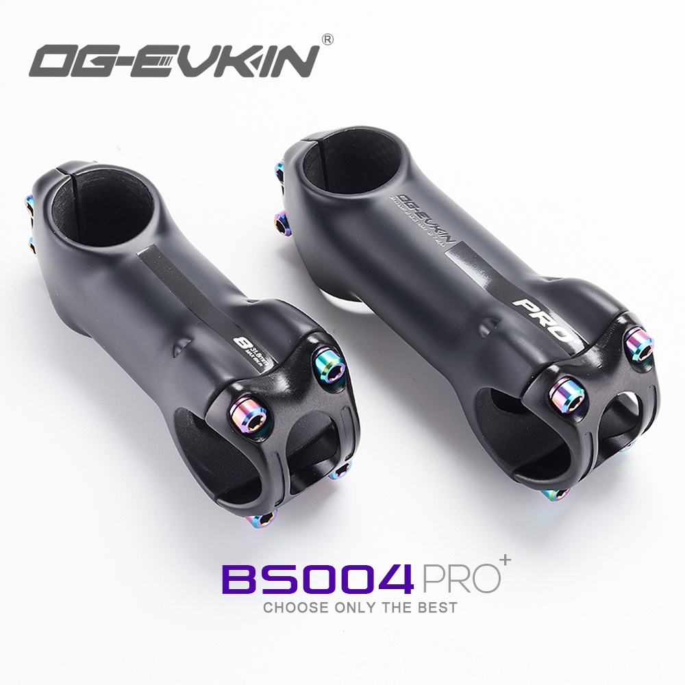 OG-EVKIN Carbon Stem 10 Degree 31.8MM Titanium Road Bike Stem Positive ...