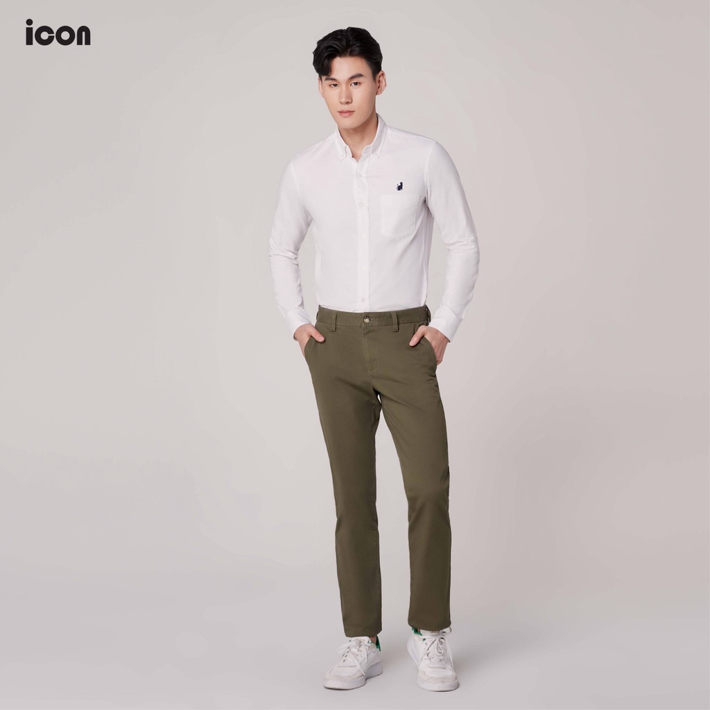 icon (ไอคอน) รุ่นใหม่ กางเกงชิโน่ขายาวผู้ชาย ทรงสลิม มีให้เลือก 5 สี ...