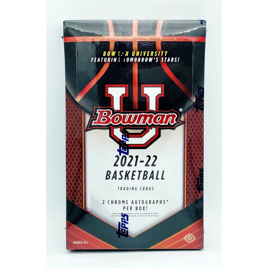 "พร้อมส่ง"Topps Bowman 2021-22 University Basketball Hobby Box ...