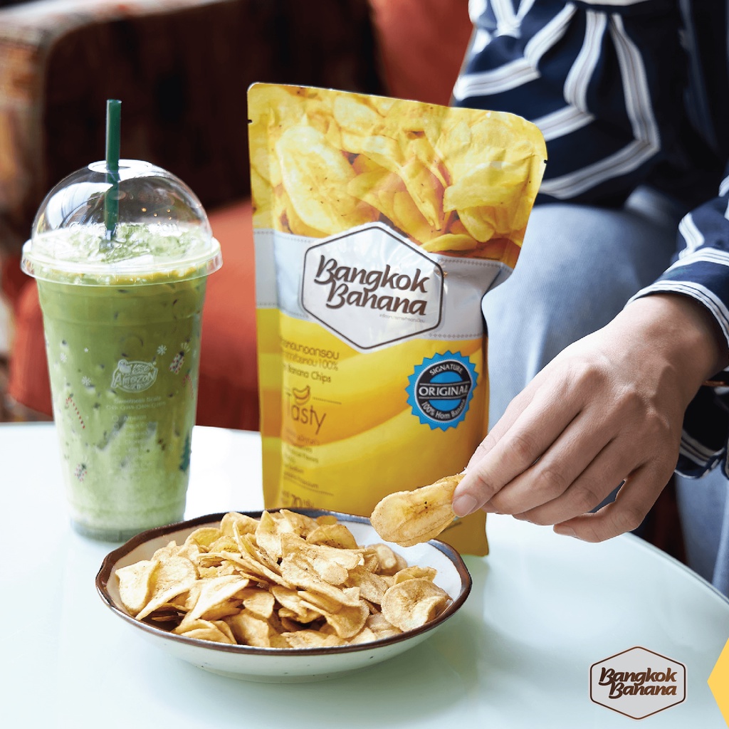 กล้วยกรอบ ตรา Bangkok Banana ซื้อ 10 แถม 2 ขนาด 70 กรัม รสดั้งเดิม ...