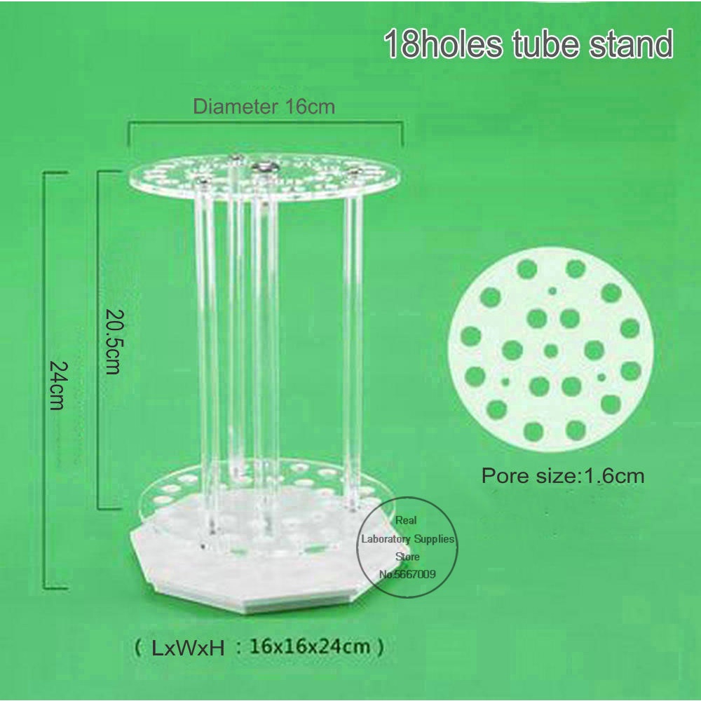 1pcs lab organic glass round 18283242holes tube rack Perspex pipette ...