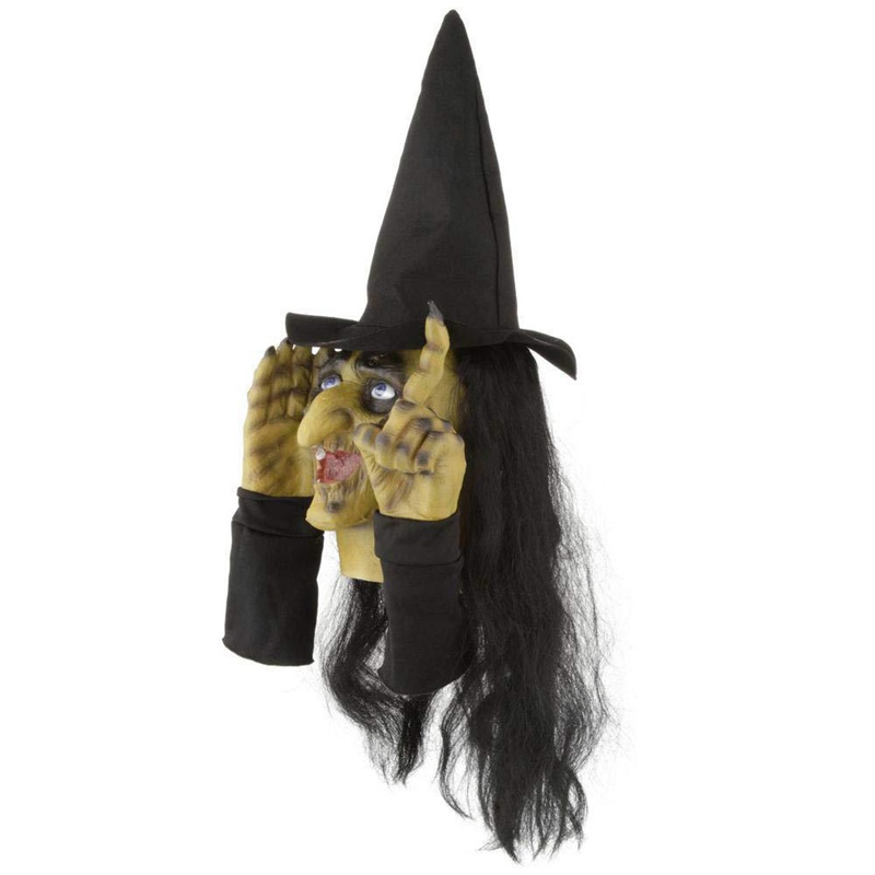 Fright At First Sight Tapping Scary Peeping Witch Halloween Horror ...