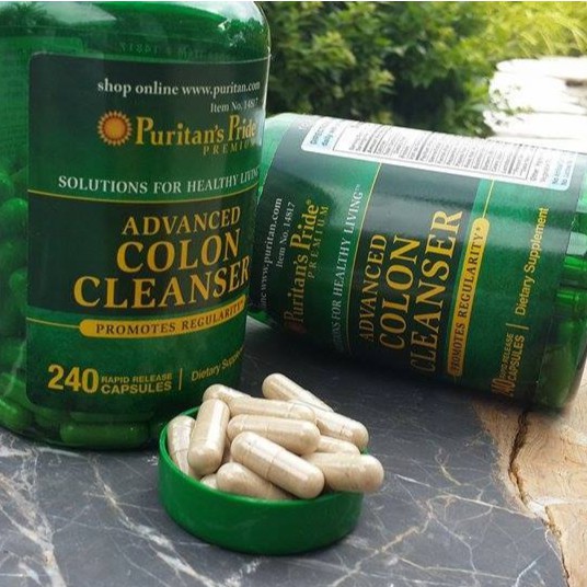 ดีท็อกซ์ Puritan's Pride Advanced Colon Cleanser 240 Capsules ...