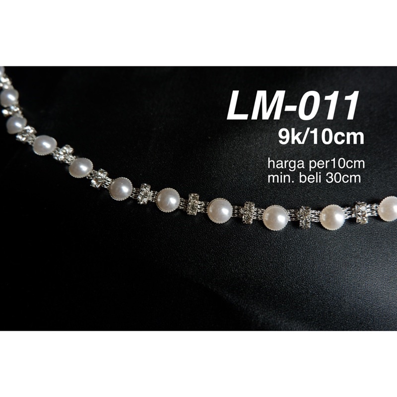 สายลูกปัดไข่มุก LM-011 10 ซม. ซื้อ 30 ซม. ประดับพลอยเทียม พลอยเทียม 30 ซม. อุปกรณ์เสริม สําหรับ ...