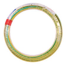 สายทองแดง สายกราวด์ สายดิน สายไฟฟ้า สายไฟบางกอก สาย THW 1x10 SQ.MM BCC 450750V สายเบอร์10 สี ...