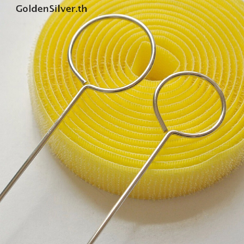 【GoldenSilver】 Metal Sewing Loop Turner Hook Latch For Turning Fabric ...