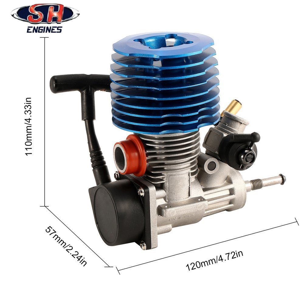 SH-28 Nitro Engine M28-P3 3.8hp 33000rpm 4.57CC Pull Starter For HSP 18 ...