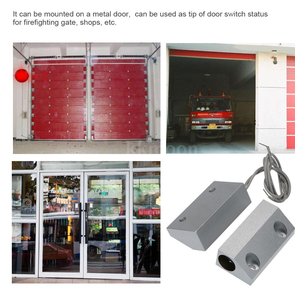 Wired Metal Rolling Gate Door Window Sensor Magnetic Contacts Alarm ...
