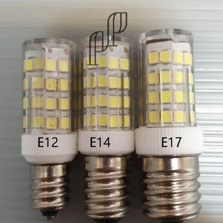 หลอดไฟLED หลอดตู้เย็น หลอดศาลเจ้า 5W ขั้วE12 E14 E17 สีขาว สีวอร์ม วัสดุ เซรามิก พลาสติก กล่อง ...