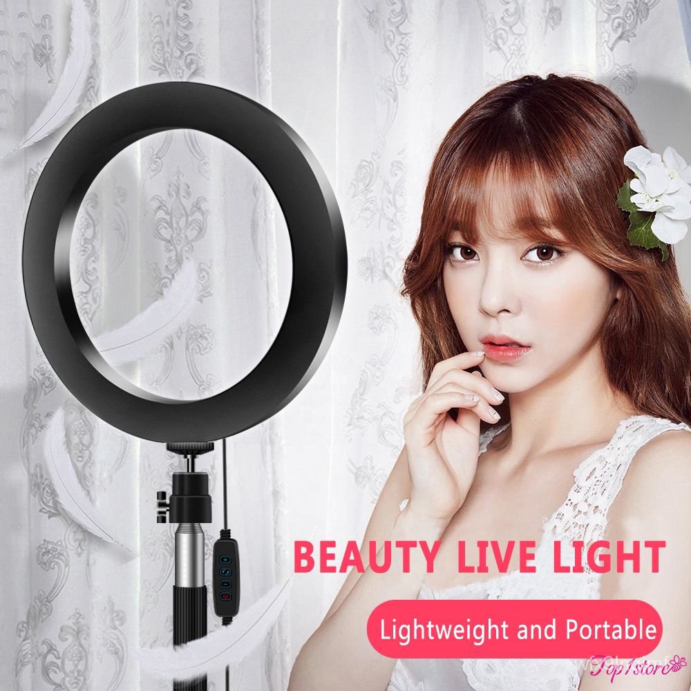 【COD】 LED Studio Ring Light Photo Video Dimmable Lamp Light Tripod ...
