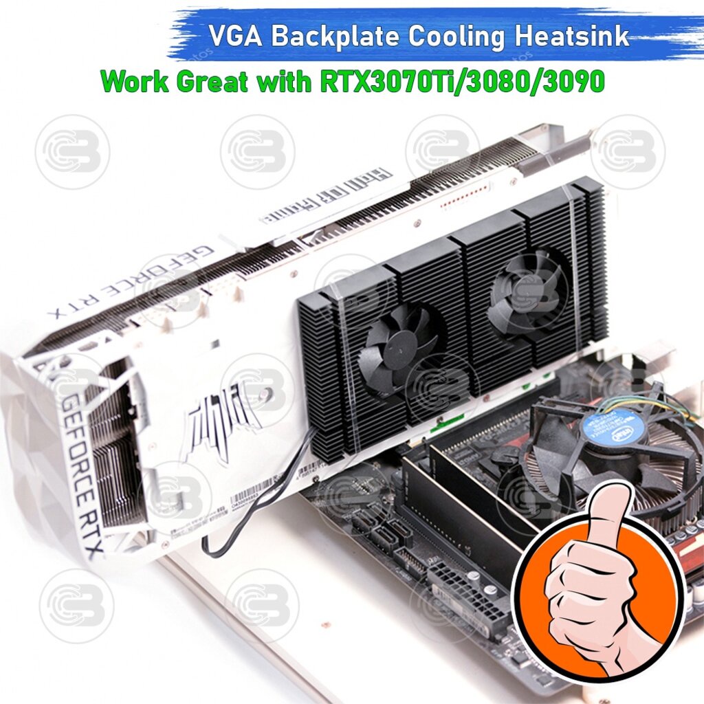 [CoolBlasterThai] VGA Backplate Cooling Heatsink RTX 3070ti 3080 3090 ...