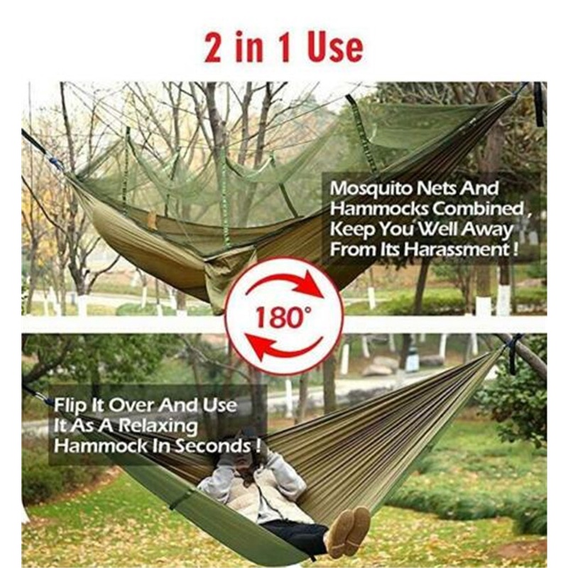 Mosquito Net Hammock Army Green Camouflage Parachute Cloth Hammock ...