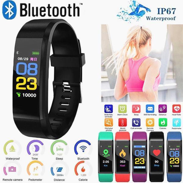M4 Smart Watch Band นาฬิกาวัดชีพจร ความดัน ระดับออกซิเจนในเลือดนับก้าว ...