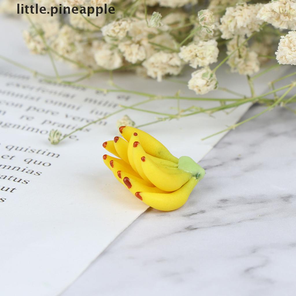 [Pine] 1Pcs Miniature Food Fruit Banana For 1:12 Dollhouse Kitchen ...