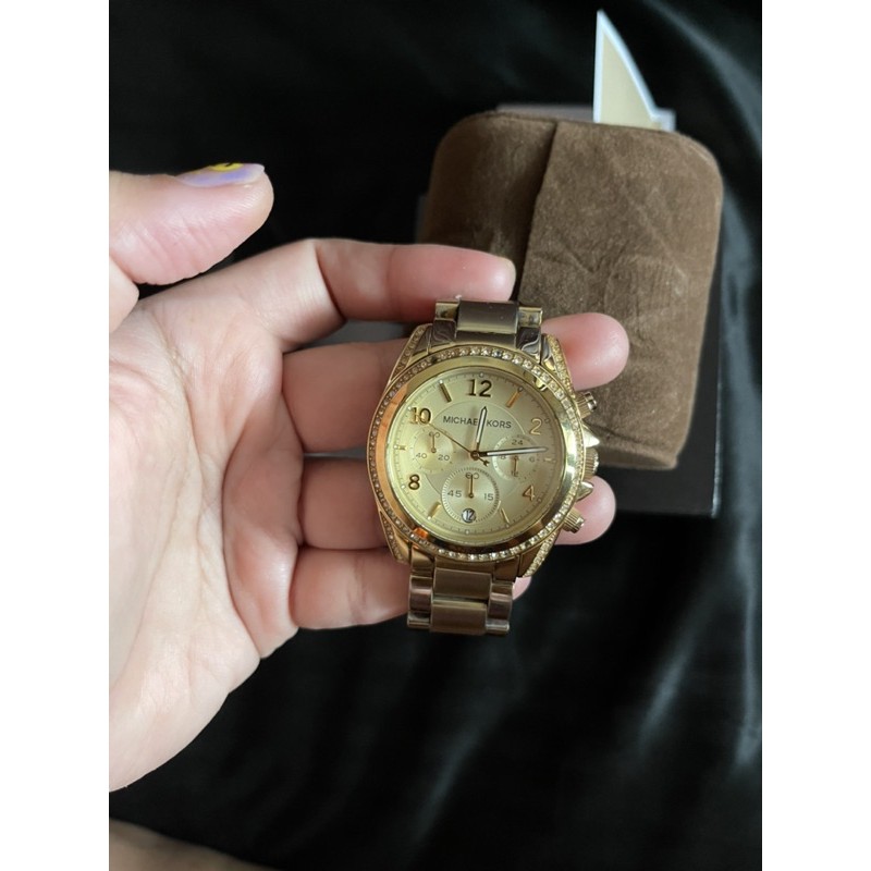 Michael Kors Golden Runway Watch with Glitz MK5166 - aeyspattama - ThaiPick