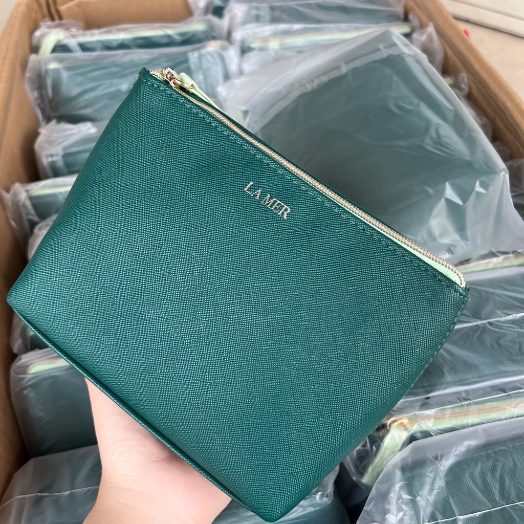 กระเป๋าเครื่องสำอาง La Mer Pouch Cosmetic Travel Bag ( Two Tone ...