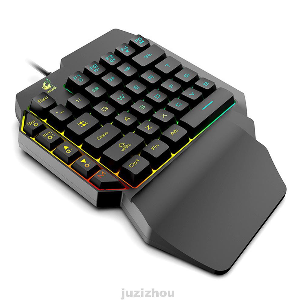 Ergonomic LED Backlight Office One-handed Keyboard - juzizhou.th - ThaiPick