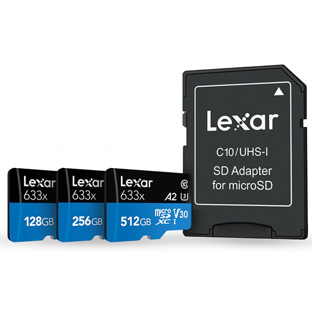 Lexar 633X Class 10 High-Performance UHS-I Memory Cards with SD Adapter ...
