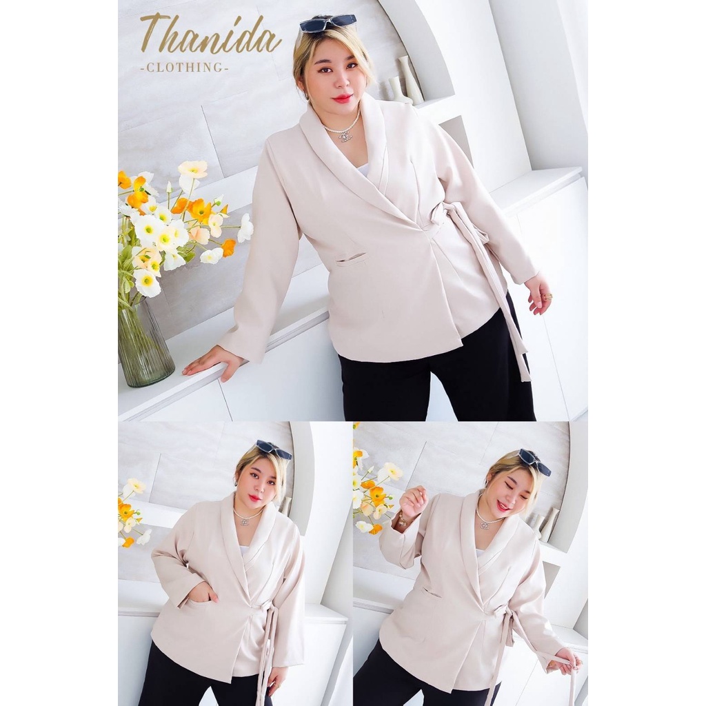 Plussizeเสื้อสูทคนอ้วน Size XLอก42-46 Size 2XL อก46-50 Size 3XL อก52-54 - momeji - ThaiPick