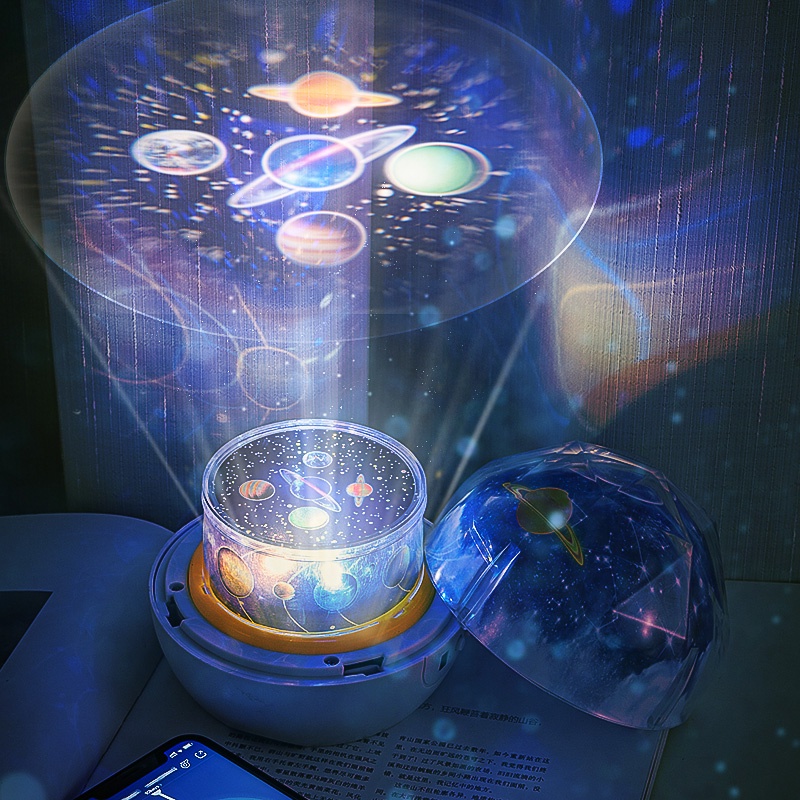 LED Projector Moon Night Light Projection Nebula Deep Sleep Colorful ...