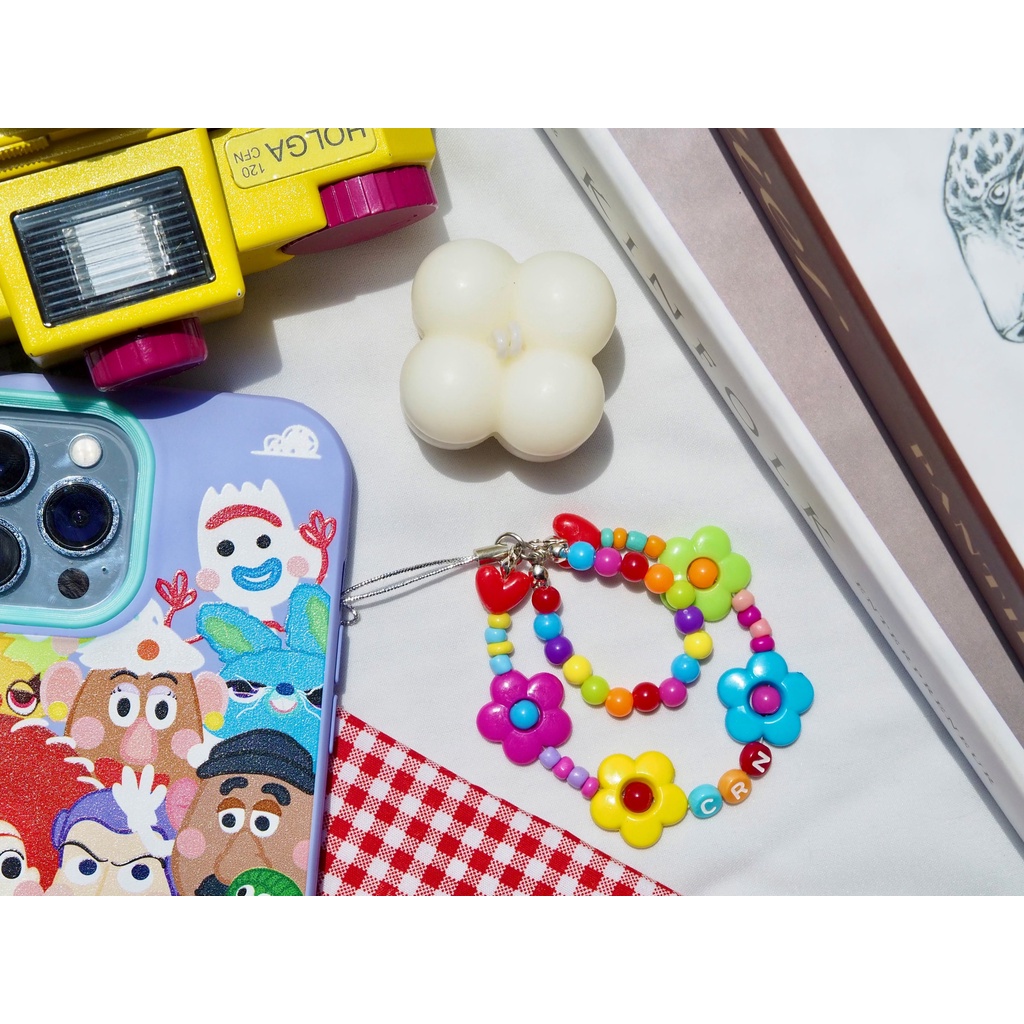 Gnub.c001 มีให้เลือก 7 สี สายห้อยโทรศัพท์ลูกปัด พวงกุญแจลูกปัด ใส่ชื่อ ...