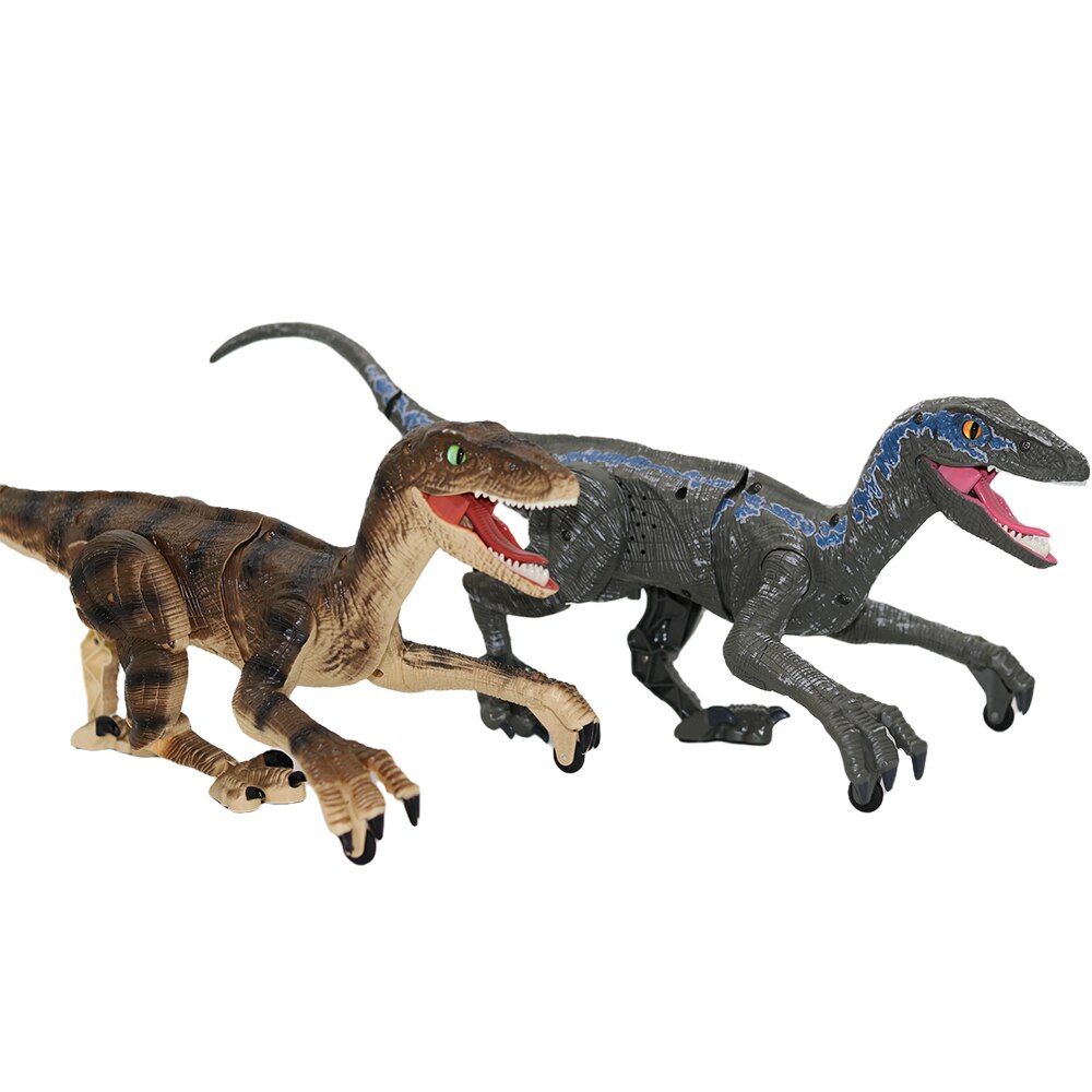 Ikea Christmas gift 2.4G RC Dinosaur Blue Raptor Animal Remote Control ...