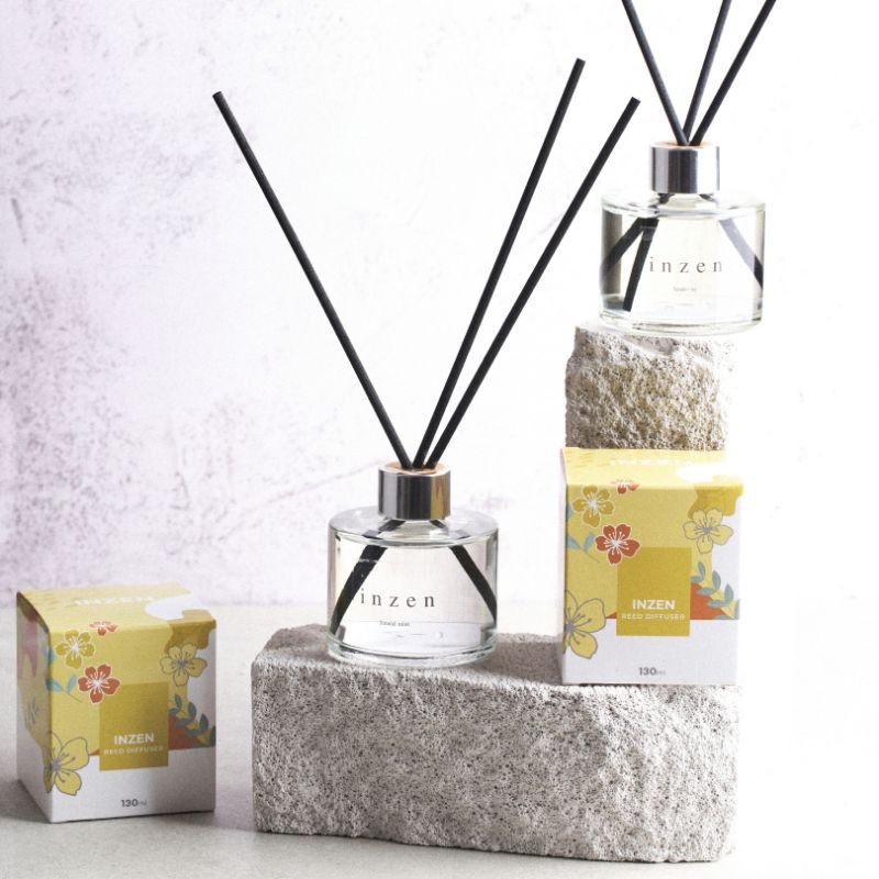 ขวดใหญ่ ก้านไม้หอม 135 ml. น้ำหอมปรับอากาศ Diffuser by inzen ...