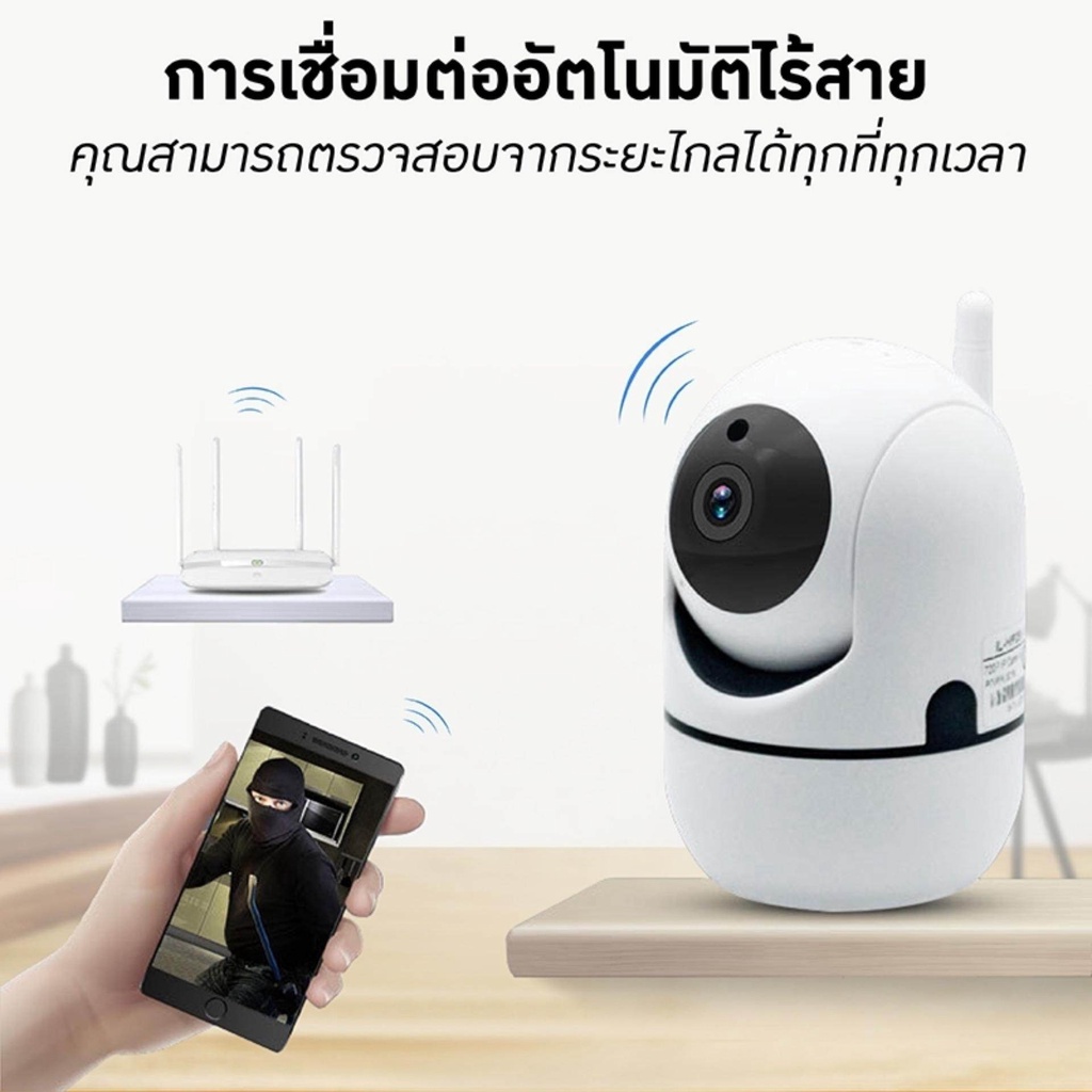 กล้องวงจรปิด1ล้านพิกเซล การจับภาพเคลื่อนไหวตัวเอง Ip Camera 720p ดูผ่าน