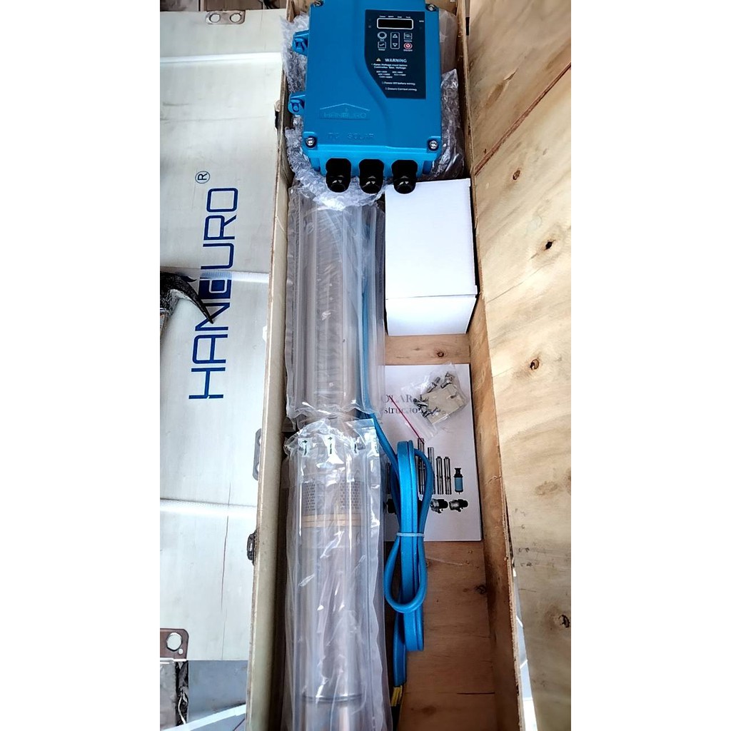ปั๊มบาดาล DC HANDURO 1.5 นิ้ว 750W บ่อ3นิ้ว HD-3SC7-46-72-750 ควรใช้กับ ...