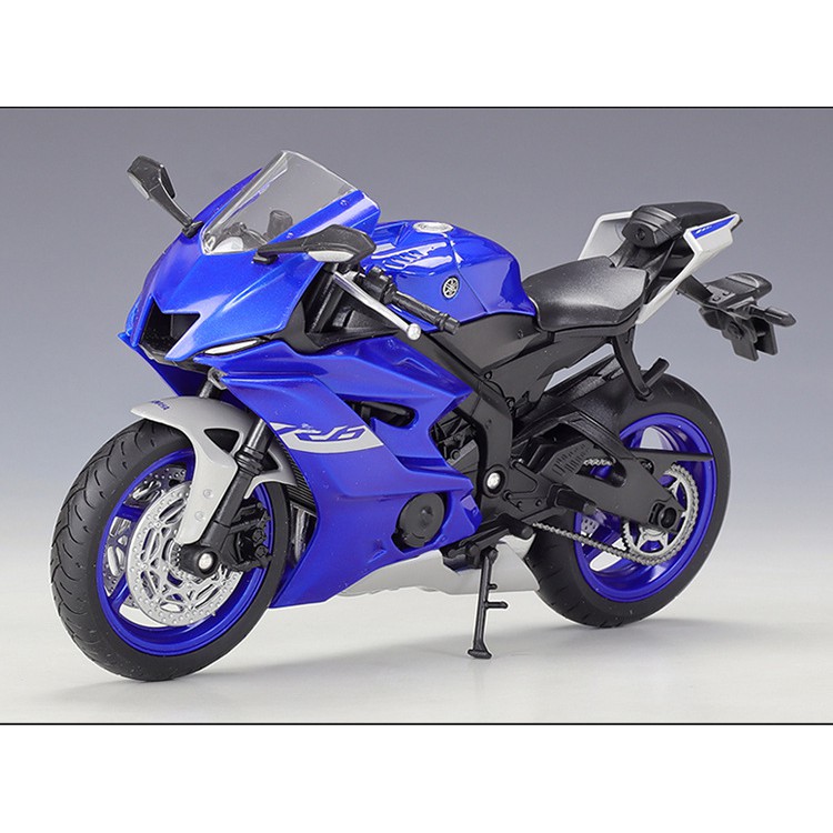 โมเดลรถ บิ๊กไบค์ Yamaha YZF-R6 2020 สเกล 112 แบรนด์ Welly โมเดล R6 112 ...
