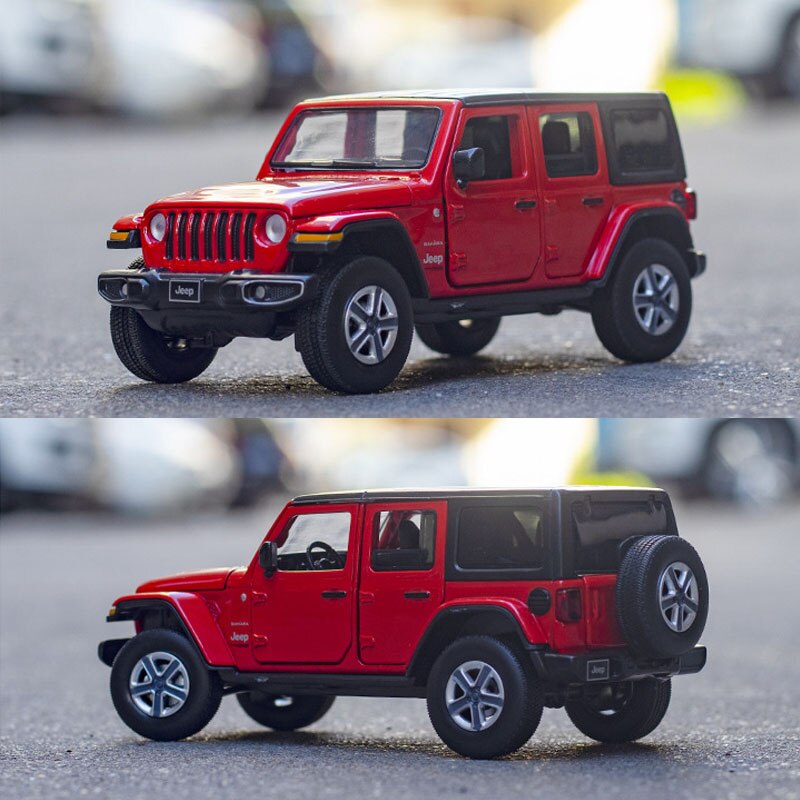 132 Wrangler SUV Car die cast alloy car model Diecasts Toy Sound ...
