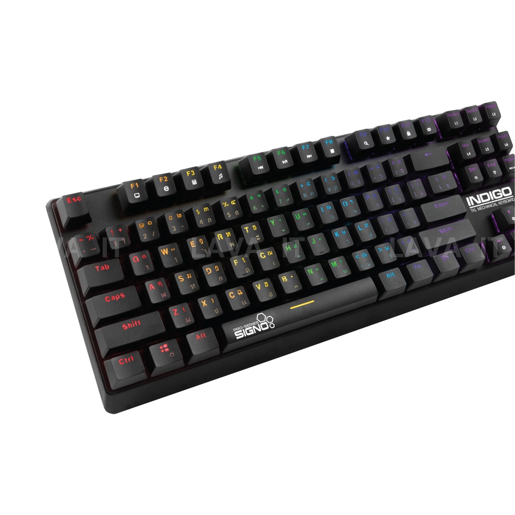 SIGNO KB-718 INDIGO คีย์บอร์ดเกมมิ่ง TKL Mechanical Keyboard Optical ...