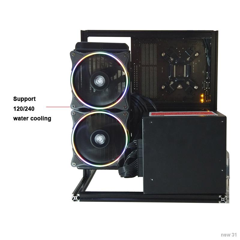 Water cooling Aluminum Test Bench for ITX MATX ATX Computer Open Frame ...