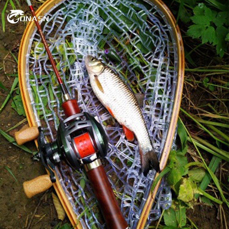 Micro Fishing Rods UL 3.5 Section Wood Handle Solid Top Tip Ultralight ...