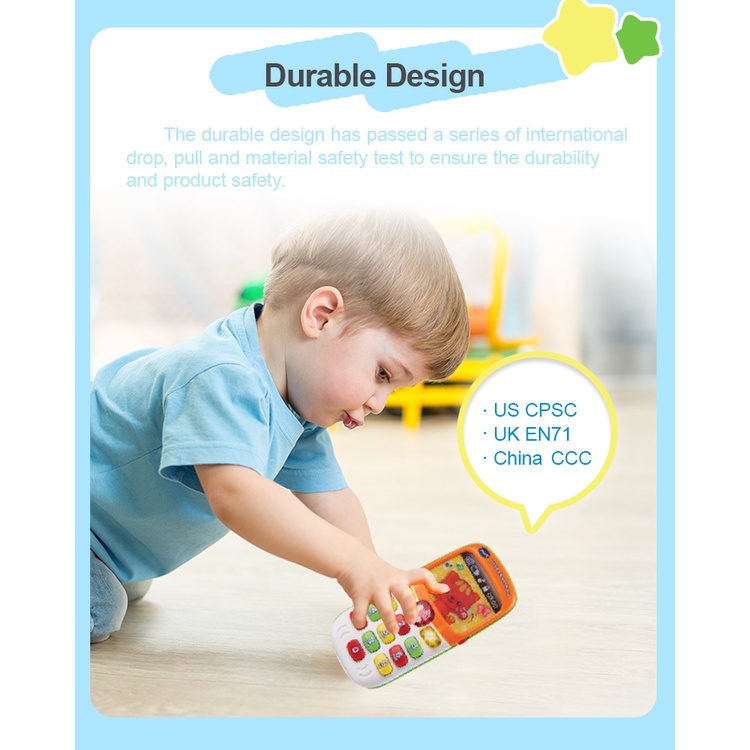 VTech Orange Color Little Smartphone Baby Phone Toys (6912 months ...