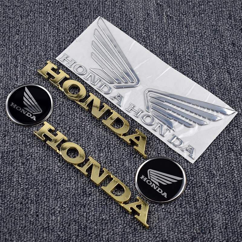 โลโก้รถจักรยานยนต์สำหรับ Honda Wing Tank Emblem 3D สติ๊กเกอร์กาวนุ่ม ...