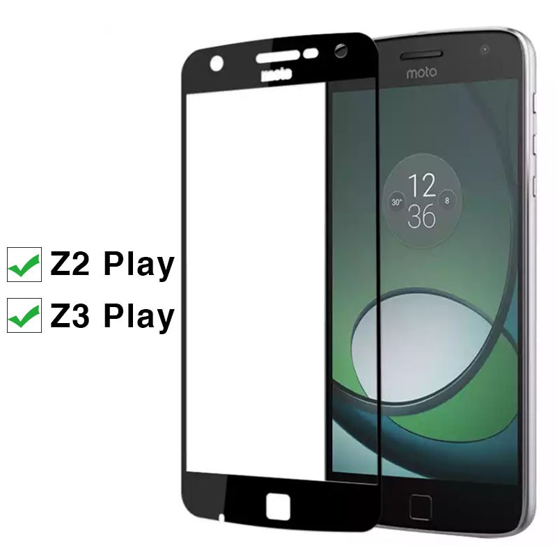 2Pcs for Moto Z2 Play/Z3 Play Full Cover Tempered Glass Screen ...