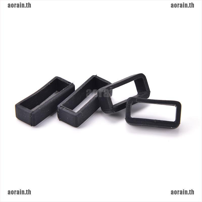 AG 2pcs 14mm-26mm Rubber Silicone Watch Band Loop Strap Small Holder ...
