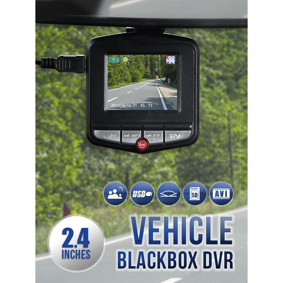 กล้องติดรถยนต์ Vehicle Blackbox DVR Full HD 1080P รูปทรงกระจกมองหลัง ...