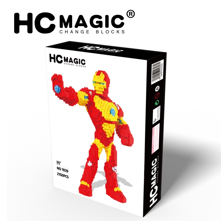 3CHC1039 Super hero iron Man DIY Diamond Mini Building Nano LEGO Blocks ...