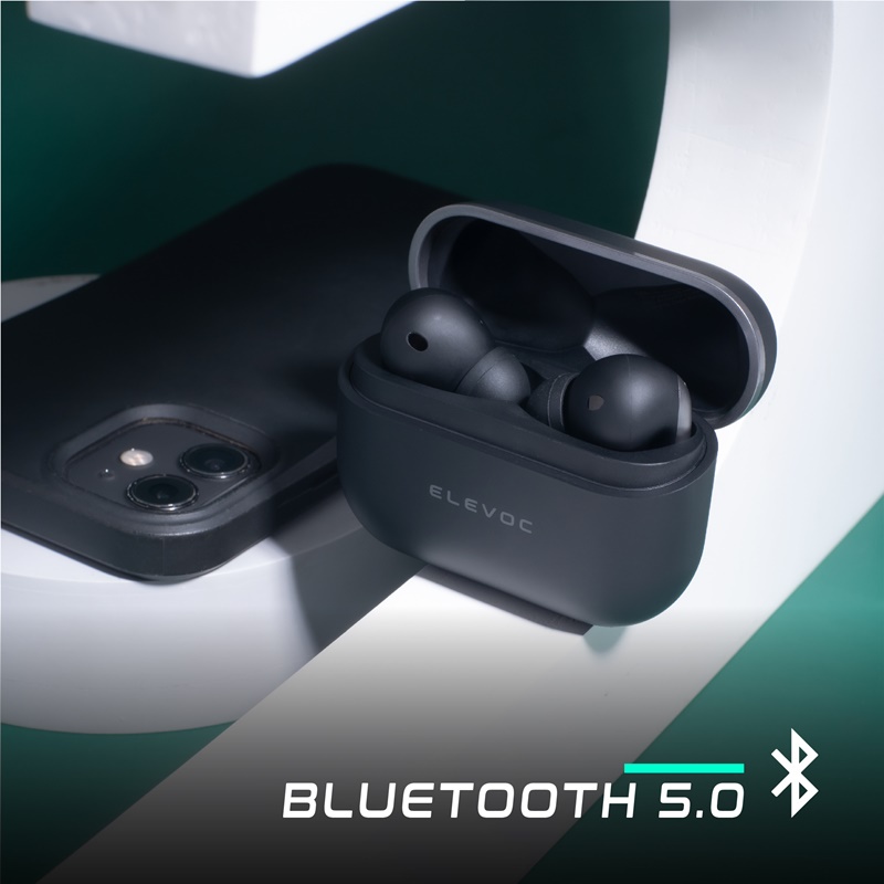 ประกันศูนย์1ปี ELEVOC CLEAR ANC ENC Bluetooth 5.0 มีไมค์ตัดเสียงที่ดี ...