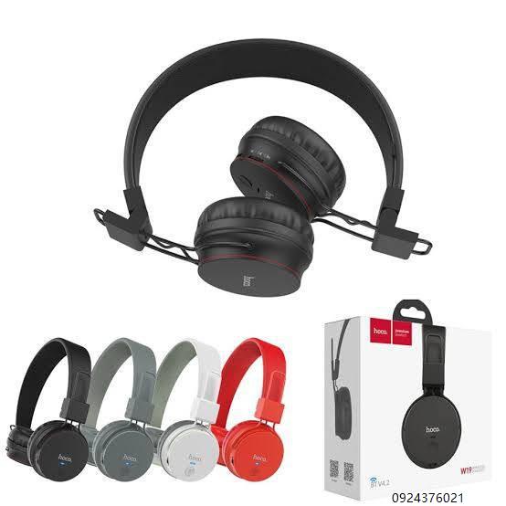 Hoco W19 หูฟังครอบหูแบตเตอรี่ในตัว ฟังเพลง 6 ชม. | Shopee Thailand