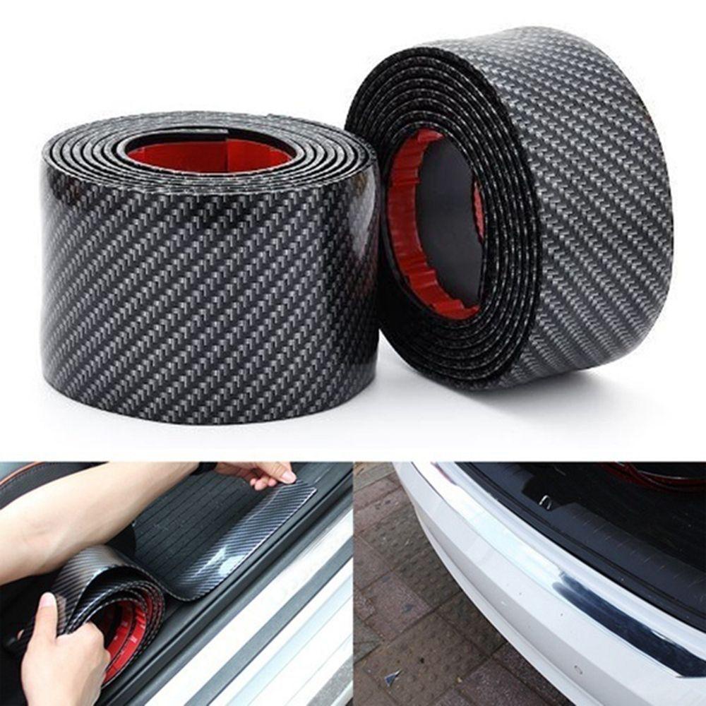 CHINK New Carbon Fiber Rubber Edge Guard Scuff Plate Car Sticker ...