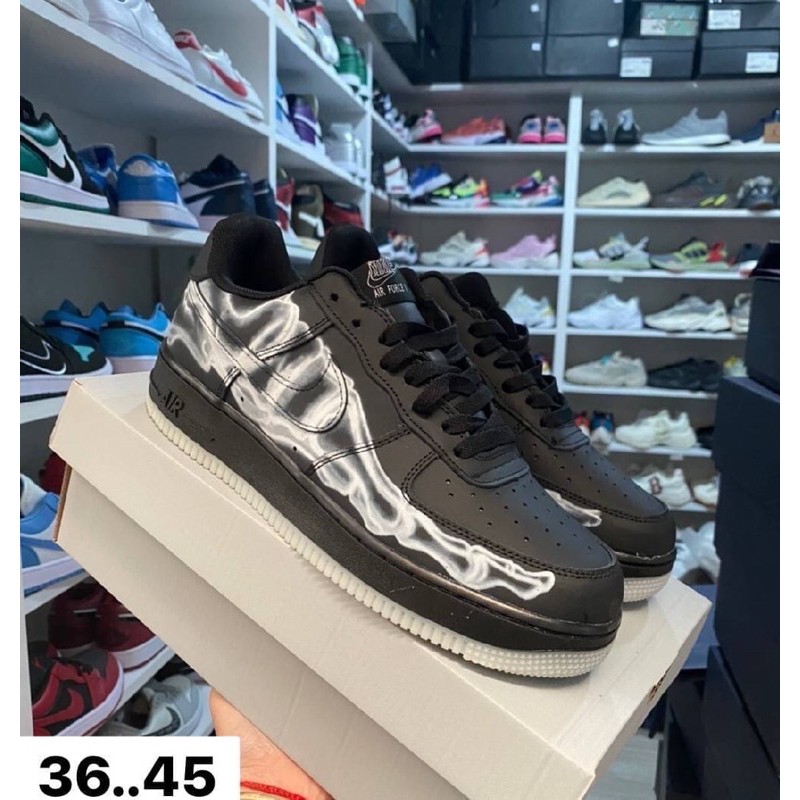 Nike Air Force 1 Skeleton Brilliant BONES (size36-45)Orange - jsdm ...