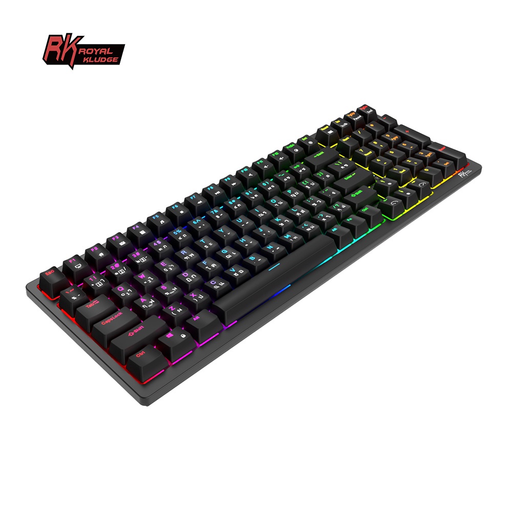 Royal Kludge RK98 RGB Hotswap RK คีย์ไทย - English คีย์บอร์ดไร้สาย ...